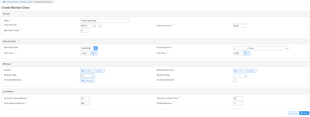 Member Draw - MiMembership